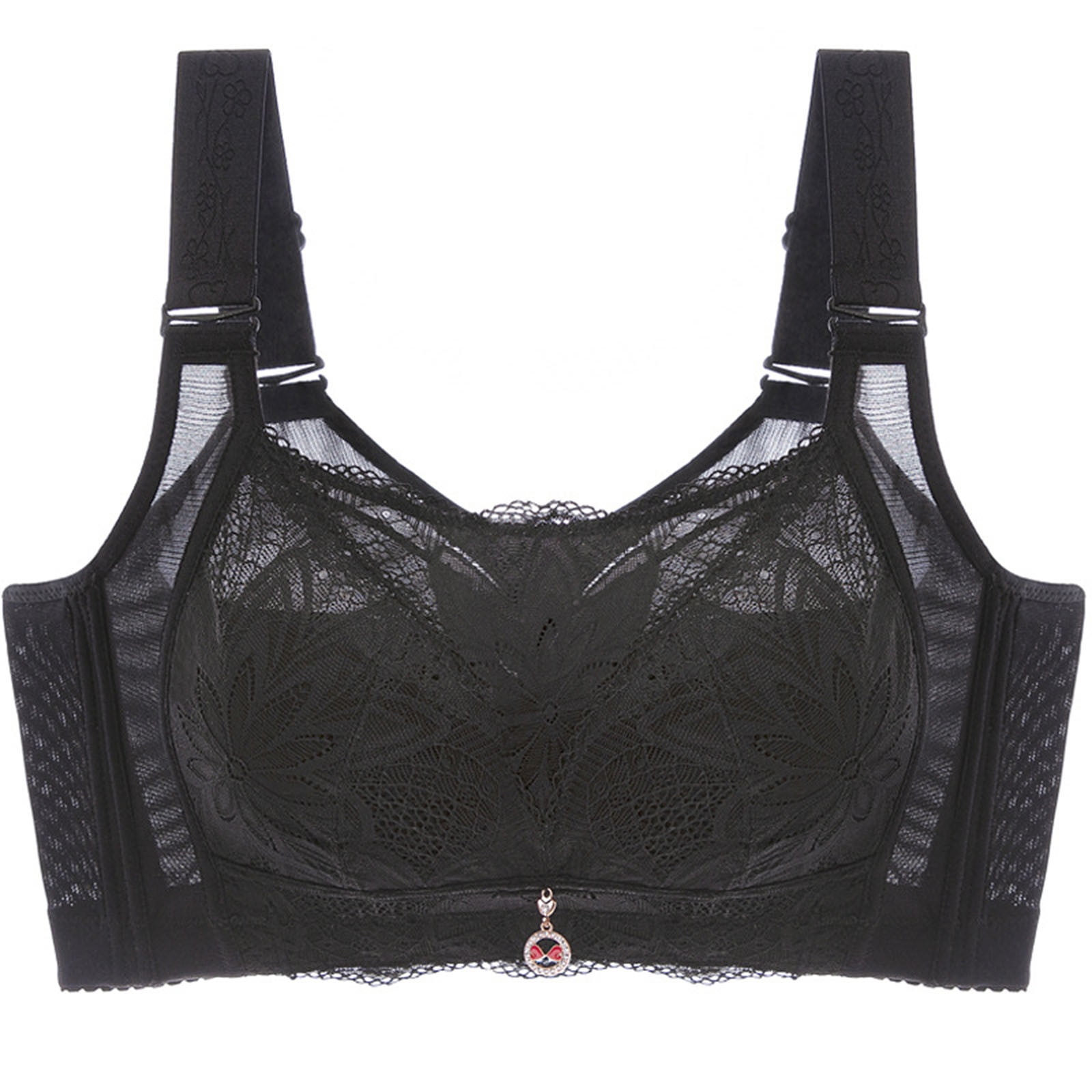DAFPZW Posture Correction Bra Push-Up Full Coverage Lace Bras for Women ...