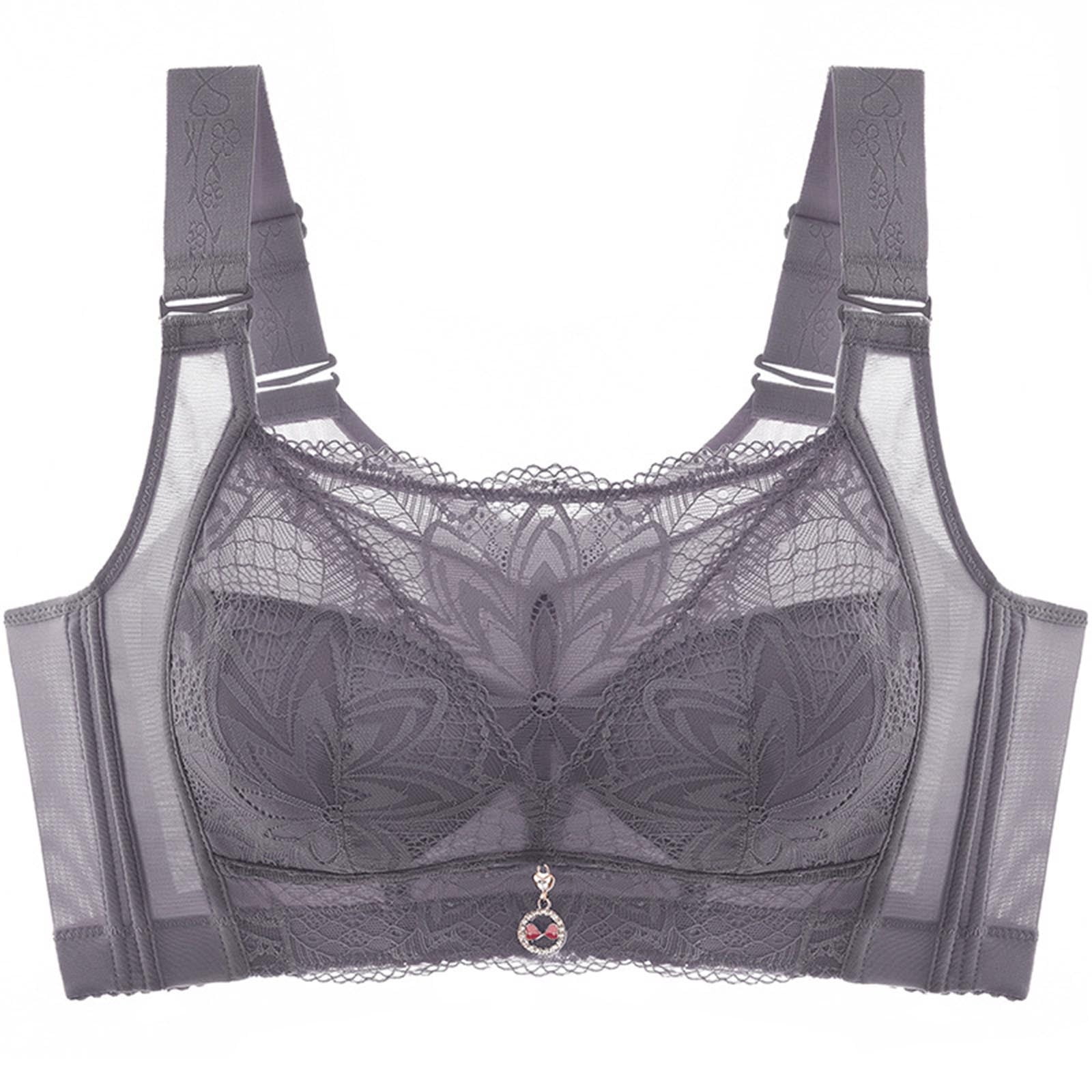 DAFPZW Posture Correction Bra Push-Up Full Coverage Lace Bras for Women ...
