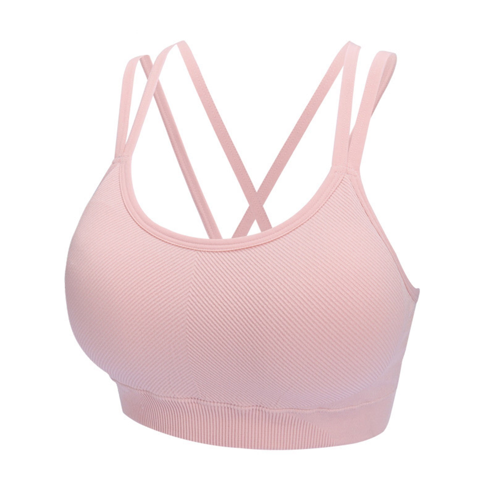 DAFPZW Sports Bra for Women No Underwire Criss Cross Strappy Bras ...