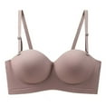 DAFPZW Strapless Push Up Seamless Multiway Bra Wireless Low Cut ...