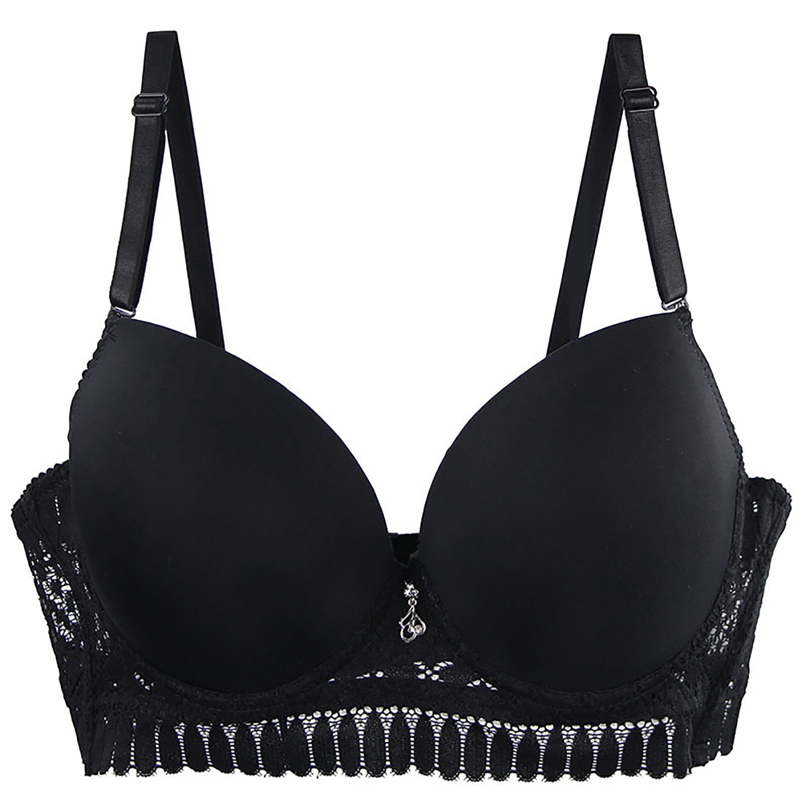 DAFPZW Women's Push Up Lace Bra Underwire Plunge Full Coverage Bras ...