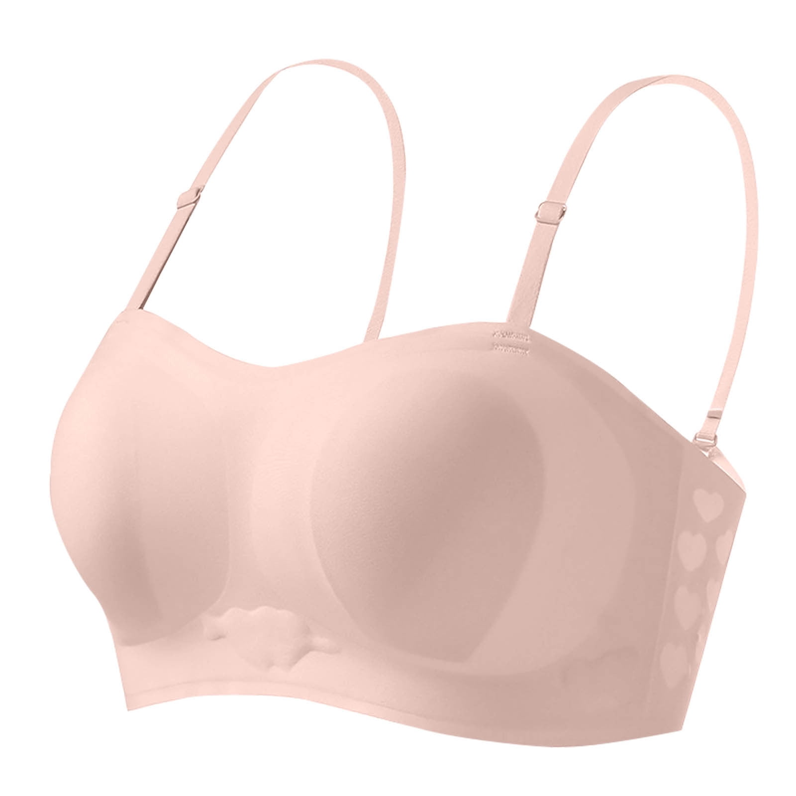 DAFPZW Women's Strapless Bra, Crossover Side Closure Shaping Cup ...