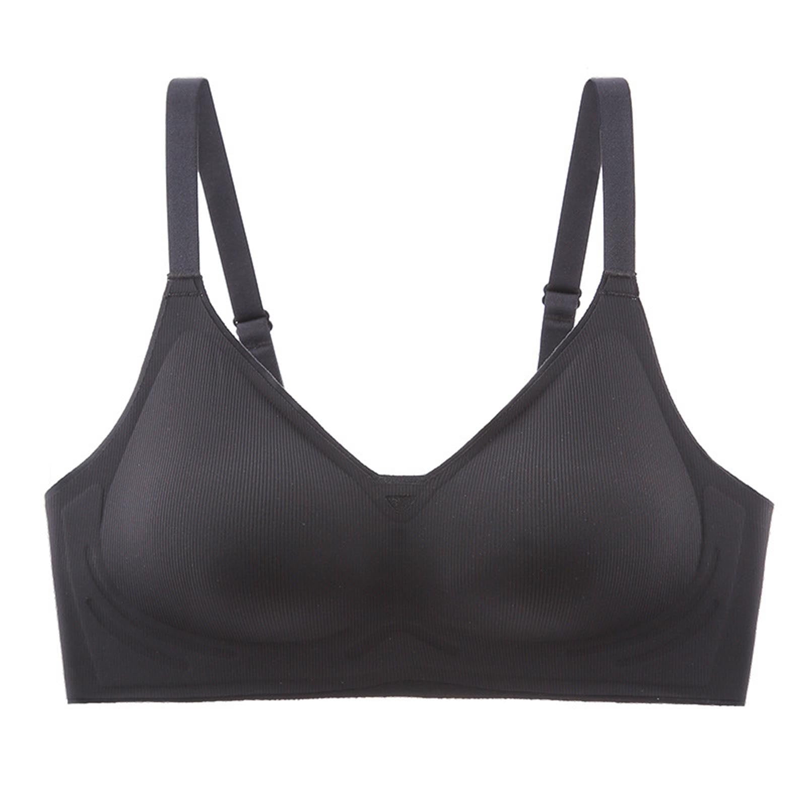 DAFPZW Women's Wireless Bras, Stretchy Wirefree T-Shirt Bra Adjustable ...