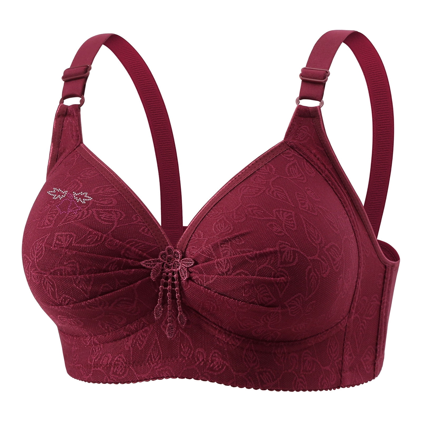 DAFPZW Womens Casual Everyday Bras Comfort Wireless Bralettes Vintage ...