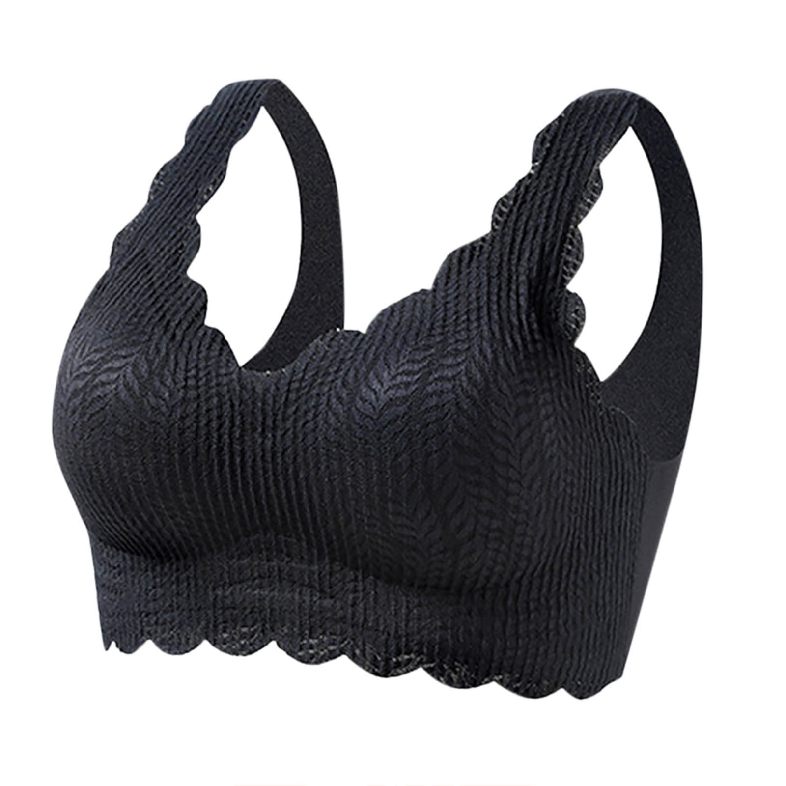 DAFPZW Womens Gathering Bras Support Push Up Anti Sagging Breasts ...