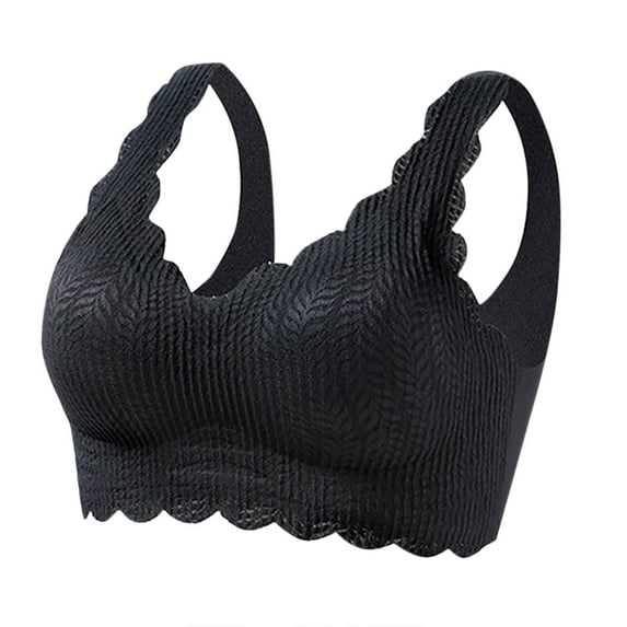 DAFPZW Womens Gathering Bras Support Push Up Anti Sagging Breasts ...
