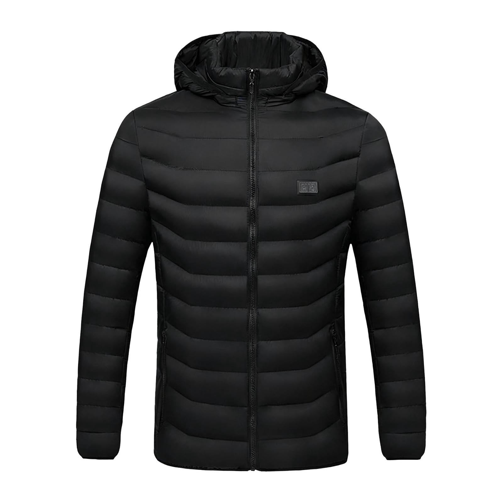 DAFPZW Womens Heated Jacket 9 Heating Zones Hooded Coats Zip Up Jackets ...