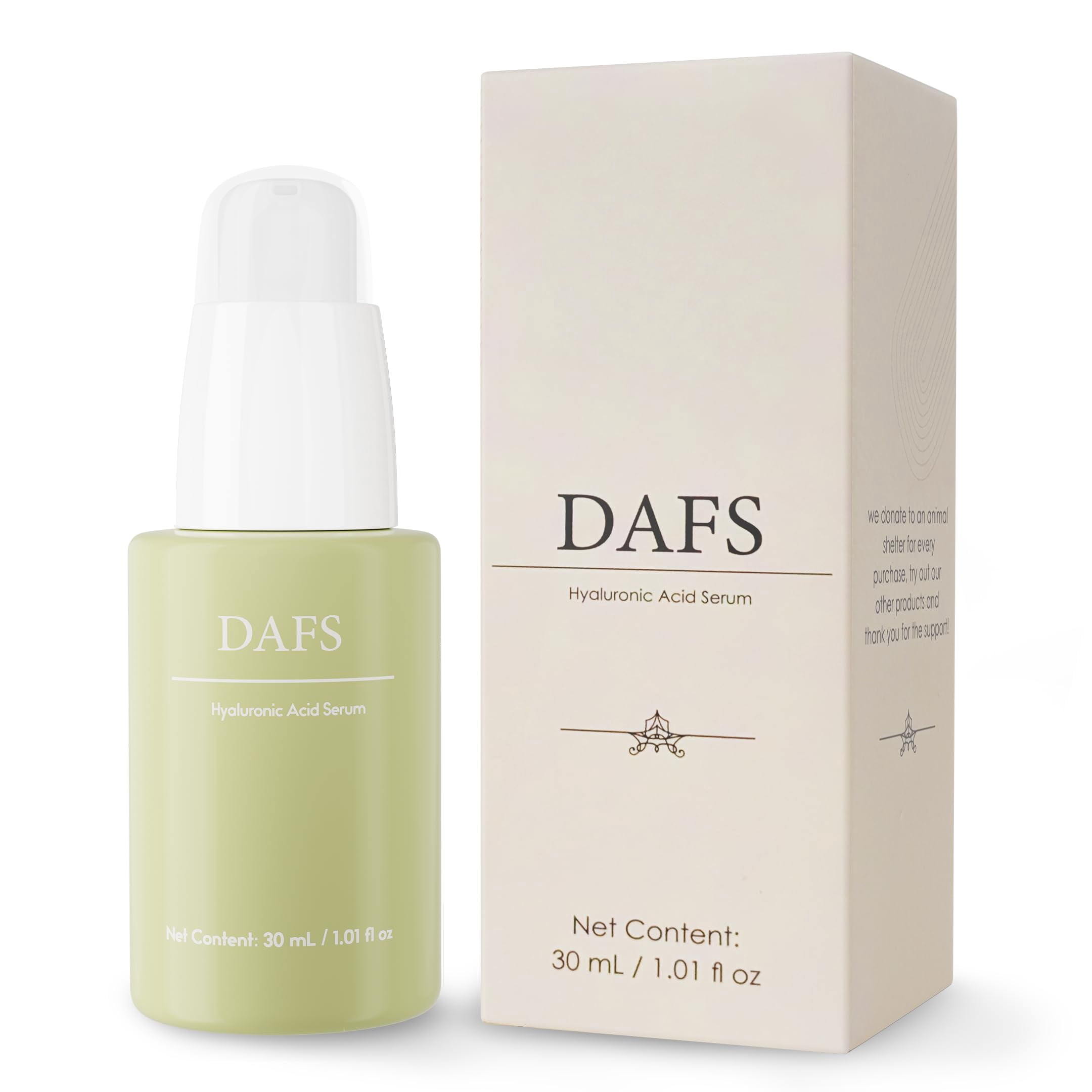 DAFS Hyaluronic Acid Serum for Face - Deep Hydration, Skin Plumping ...