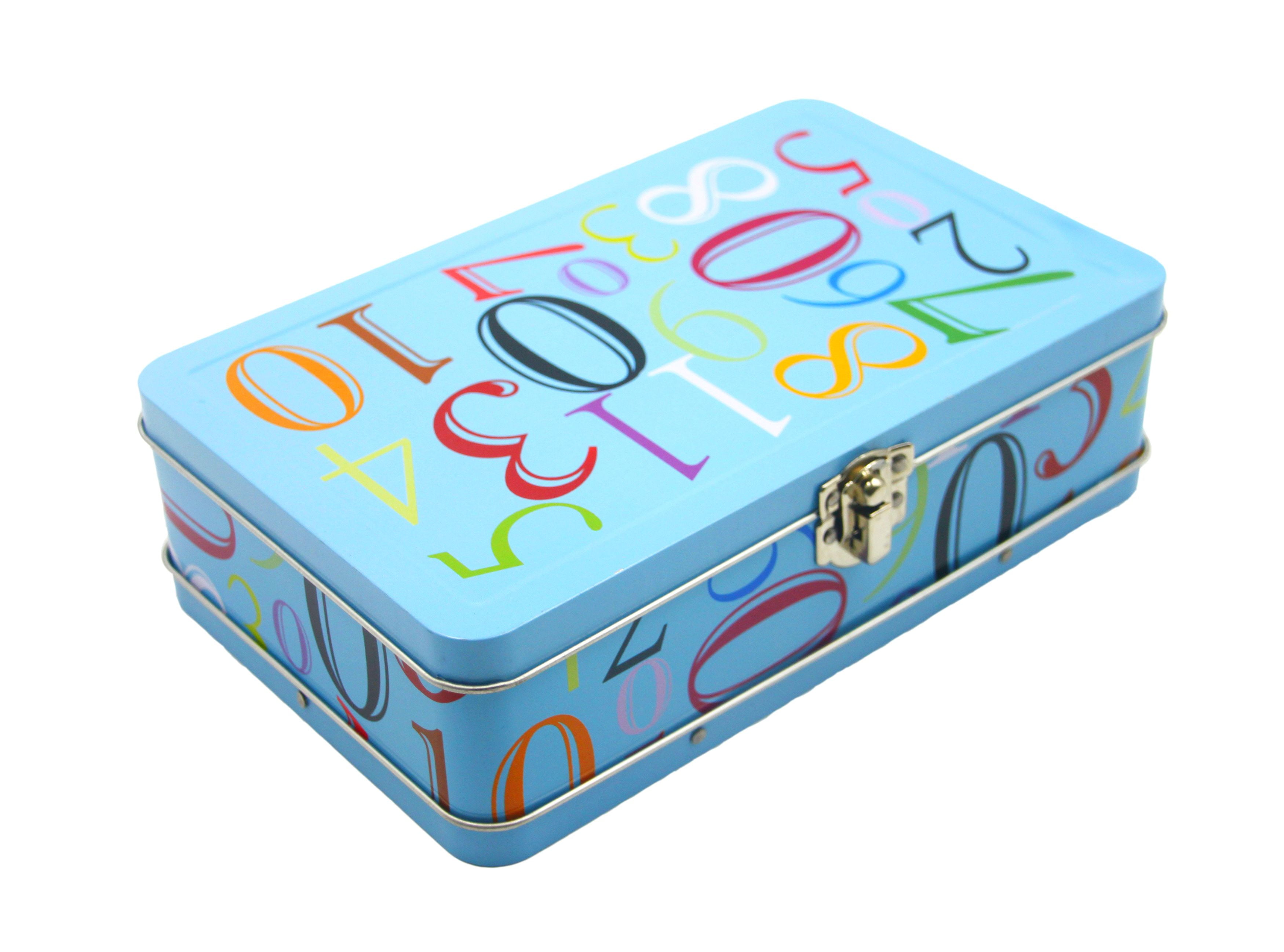DaHo Metal Pencil Box with Accessories Included, Assorted Colors ...