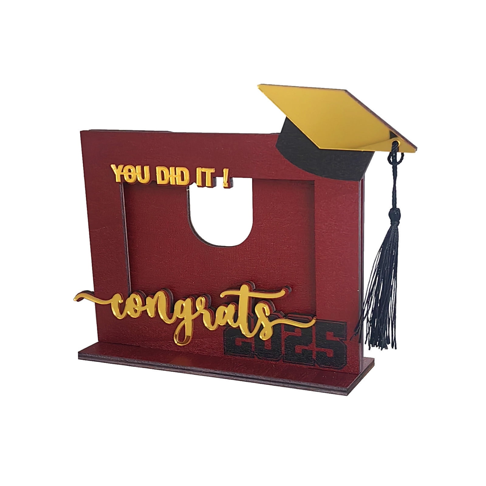 DAILIHIVE Graduation Picture Frame,Class Of 2025 Wooden Graduation ...