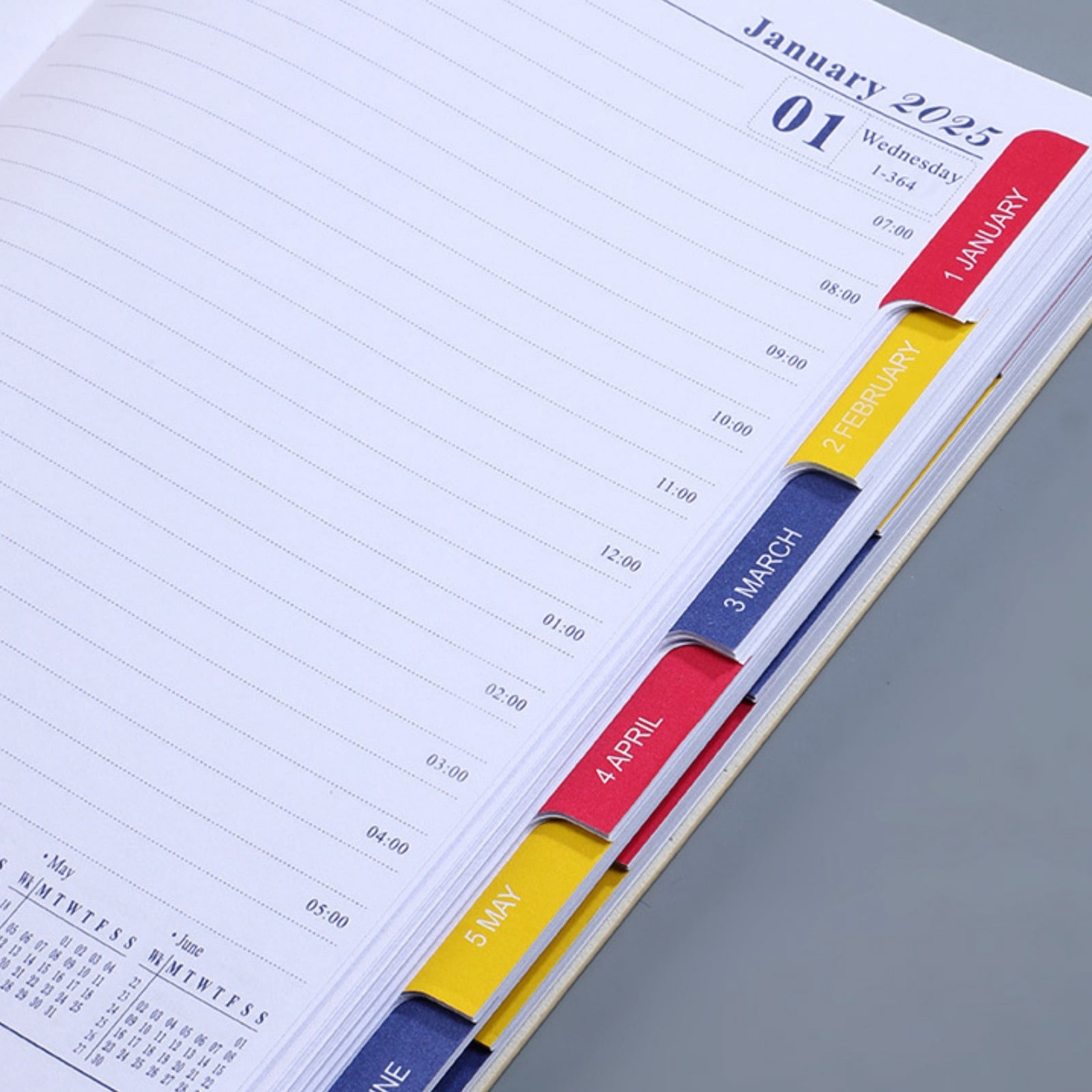 DAILIHIVE Notebook College,2025 English Schedule A5 Plan Book With Separating Pages Plan ...