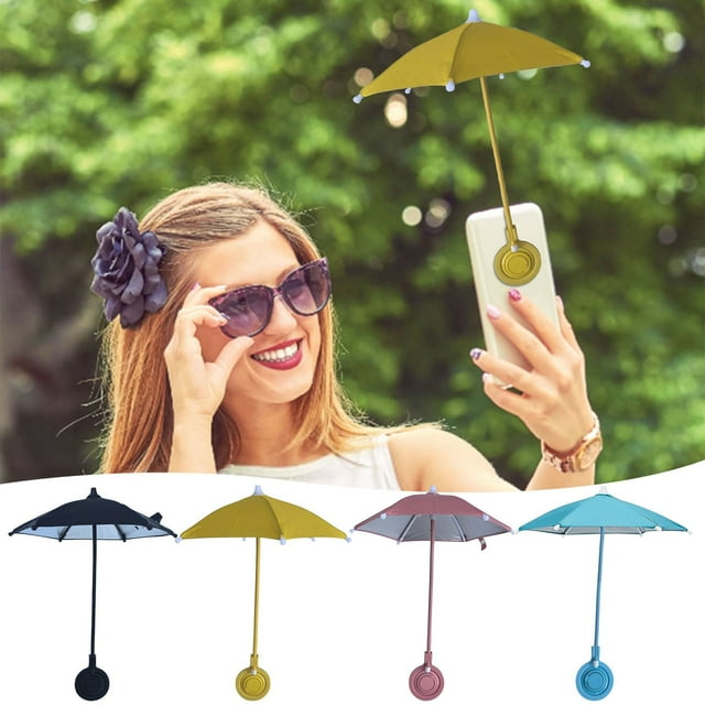 DAILIHIVE Phone Umbrella,Magnetic Retractable Mobile Phone Umbrella ...
