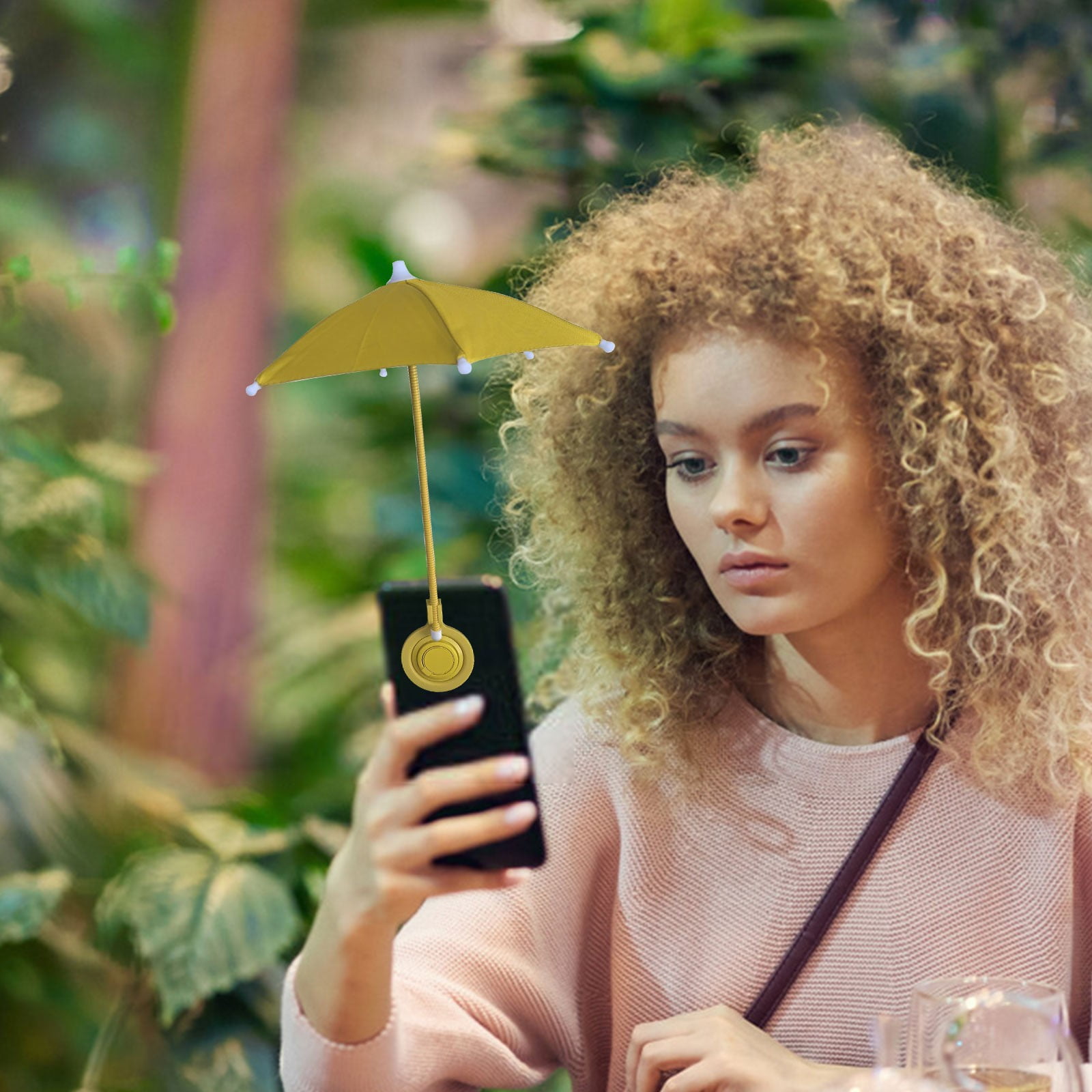 DAILIHIVE Phone Umbrella,Magnetic Retractable Mobile Phone Umbrella ...