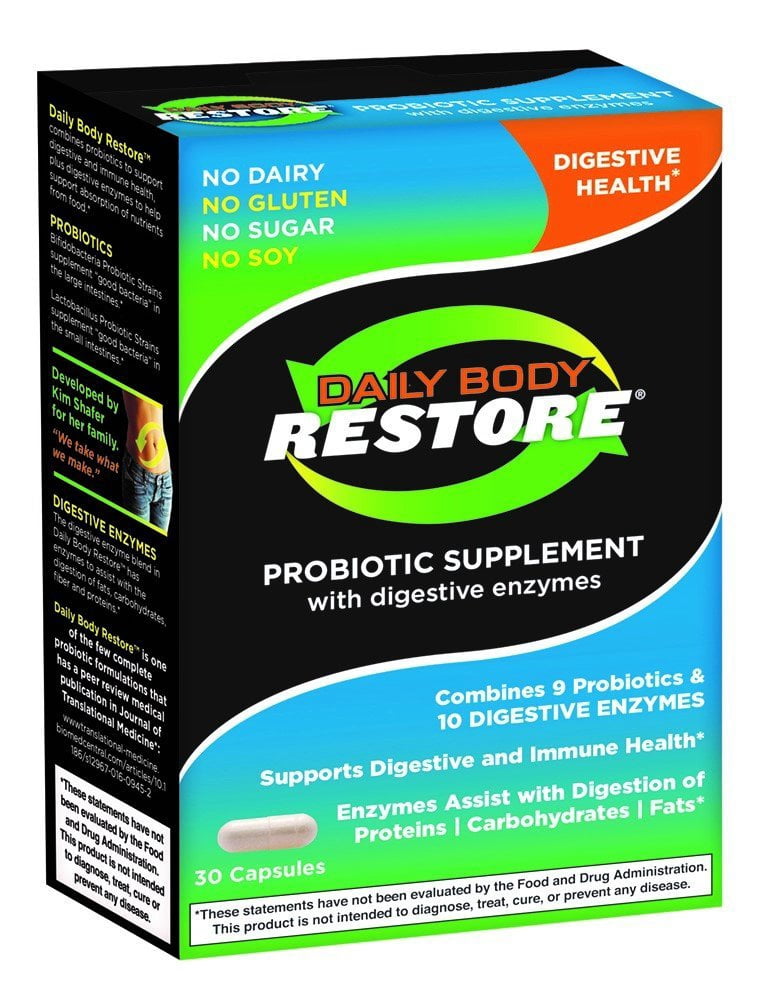 DAILY BODY RESTORE PROBITC CAP - Walmart.com