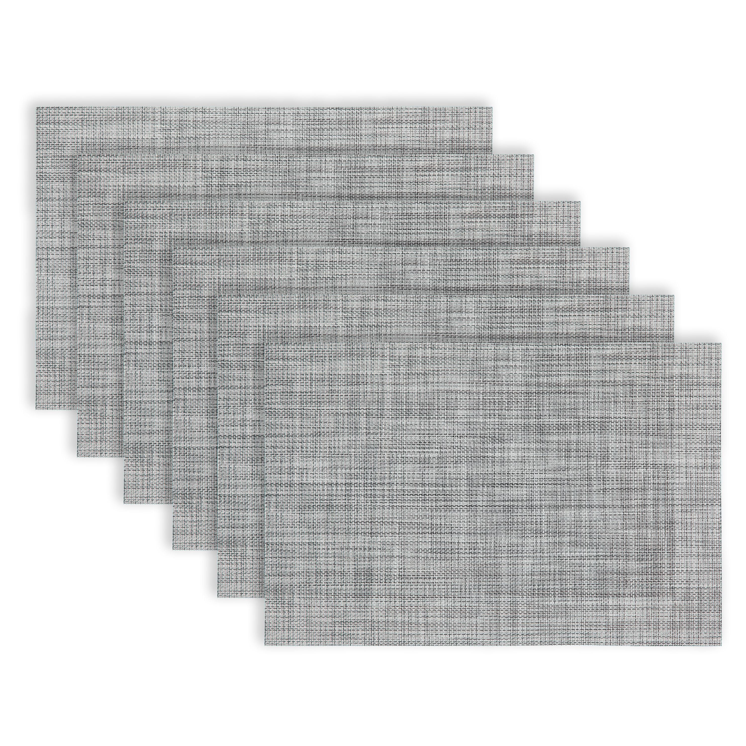Dainty Home Set of 6 Placemats | Elegant and Durable | 12x18 in PVC Non ...