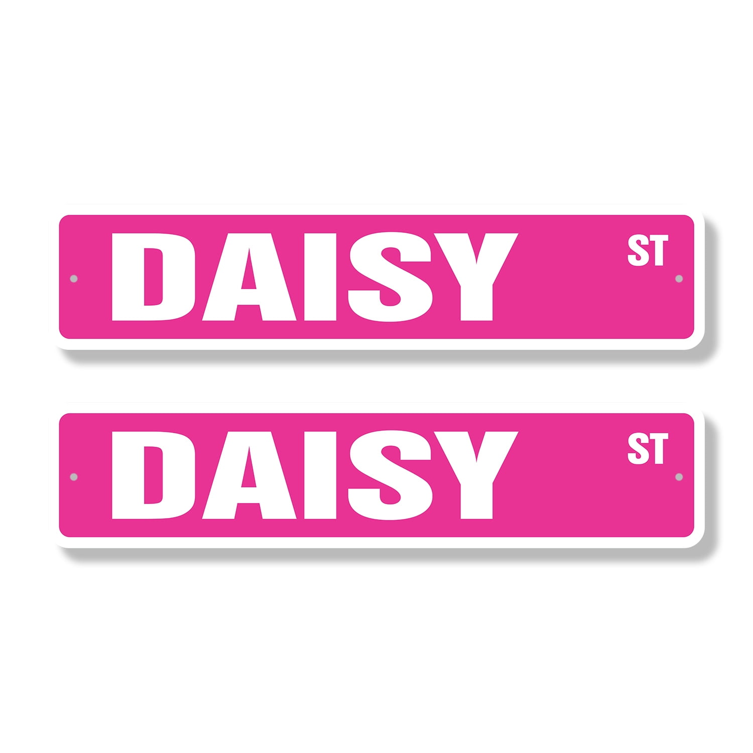 DAISY Classic Street Sign (2 Pack) Childrens Name Room Sign Road Sign ...