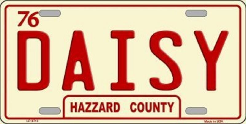 DAISY HAZZARD COUNTY Metal Novelty License Plate Tag - Aluminum ( 12 ...