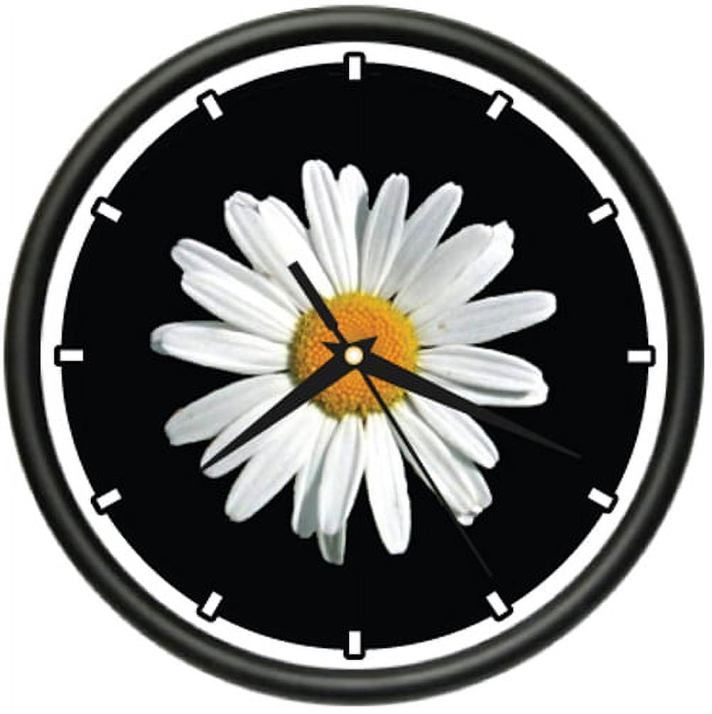 DAISY Wall Clock daisies flower flowers florist gift - Walmart.com