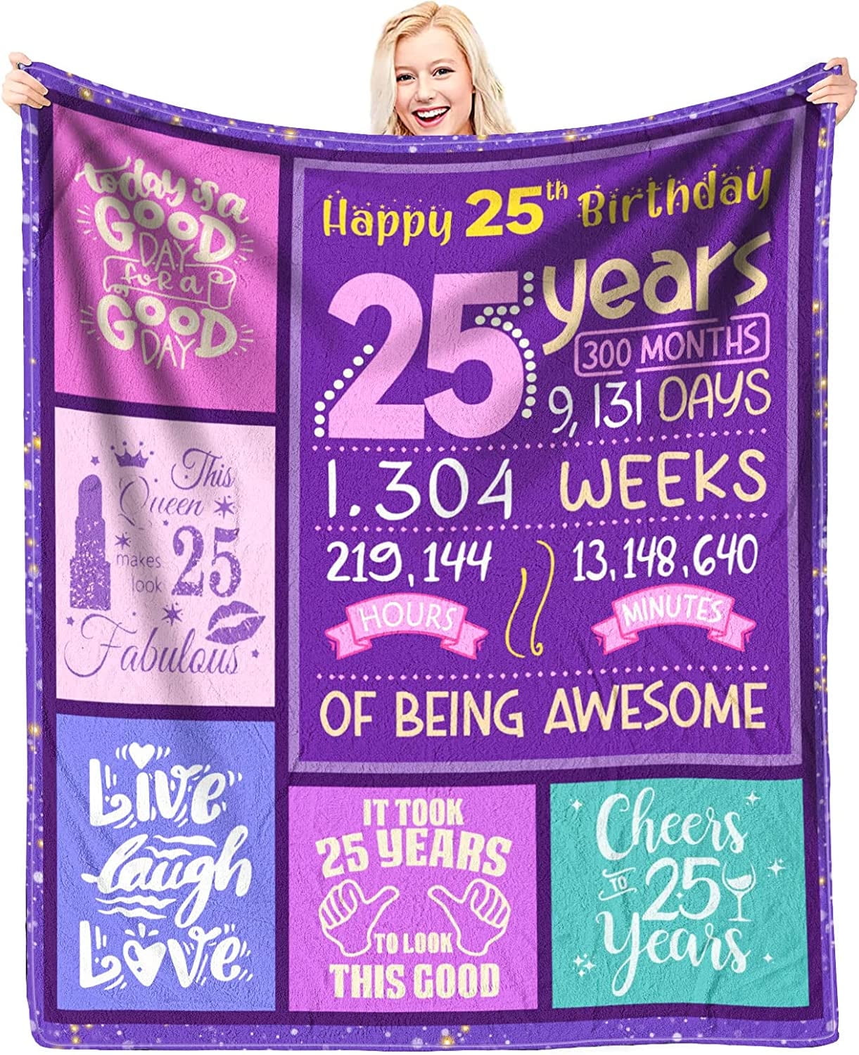 DAJU 25th Birthday Gifts for Women 25th Birthday Decorations for Women ...