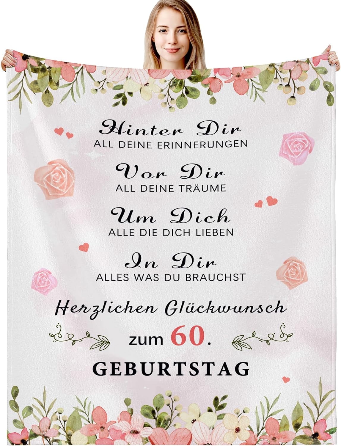 DAJU 60th Birthday Gifts Blanket Flannel Soft and Comfortable Anti ...