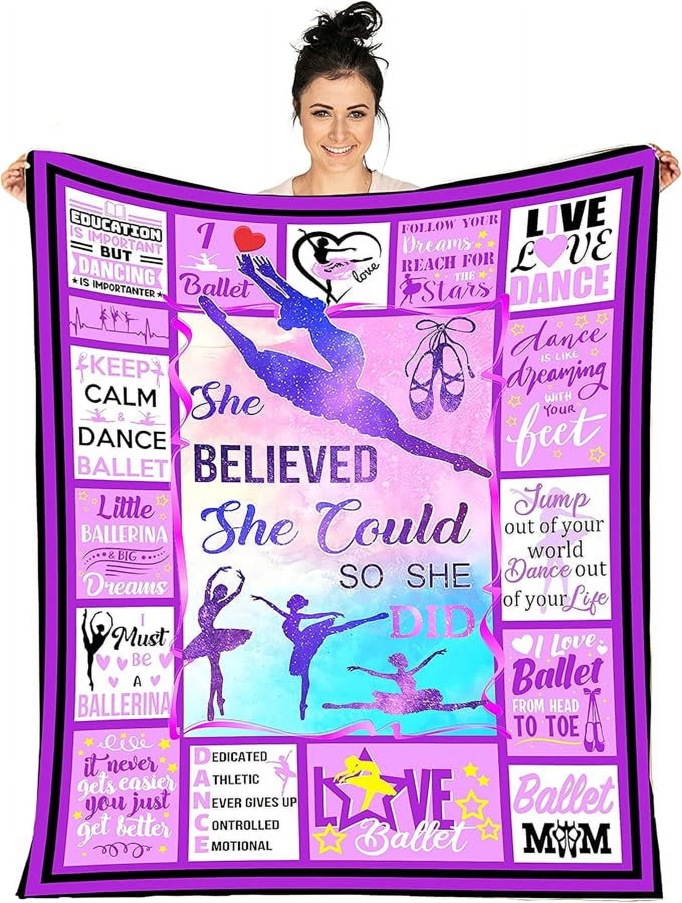 DAJU Ballet's Blanket Dancer Gifts Throw Blanket Ultra Soft ...