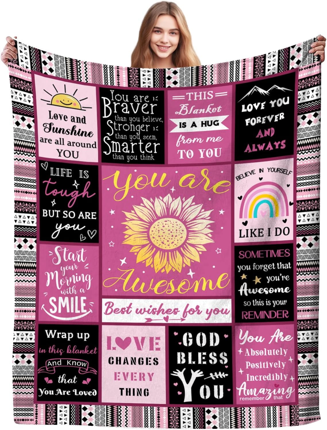 DAJU Get Well Soon Gifts for Women Blanket Super Soft Warm Hugs ...
