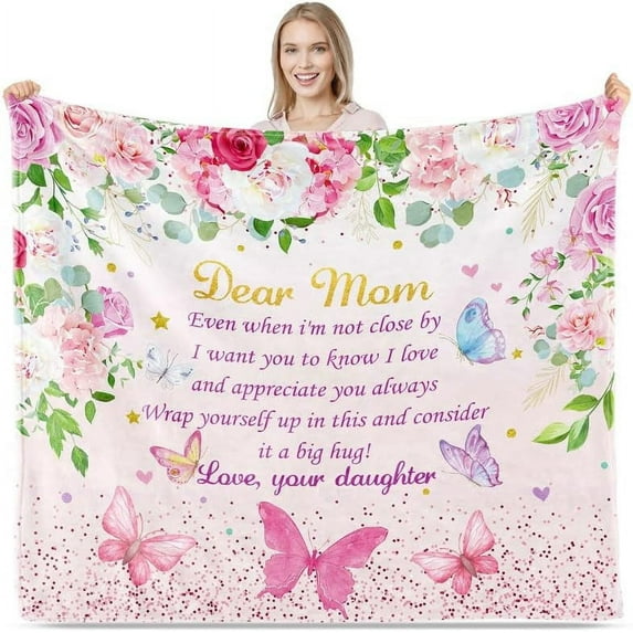DAJU Gifts for Mom Blanket Floral Throw Blanket for Mom from Daughter ...