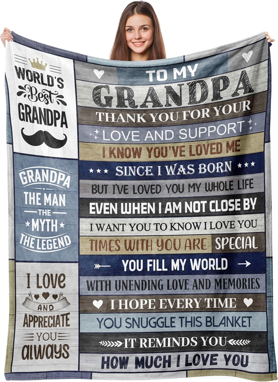DAJU Grandpa Gifts from Grandson Granddaughter Gifts for Grandpa from ...