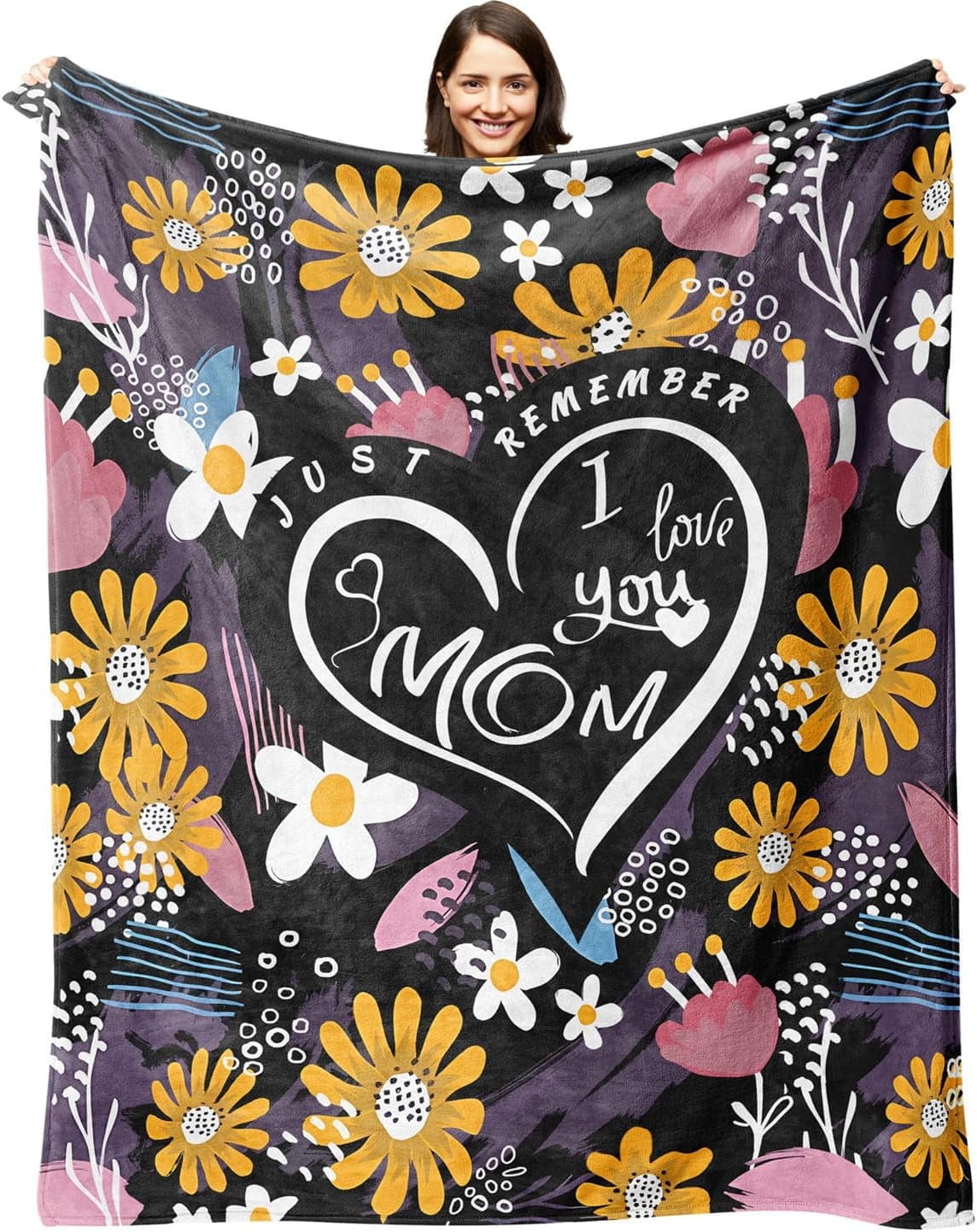 DAJU Mom Blankets from Daughter My Amazing Mom Blanket for Mother with ...