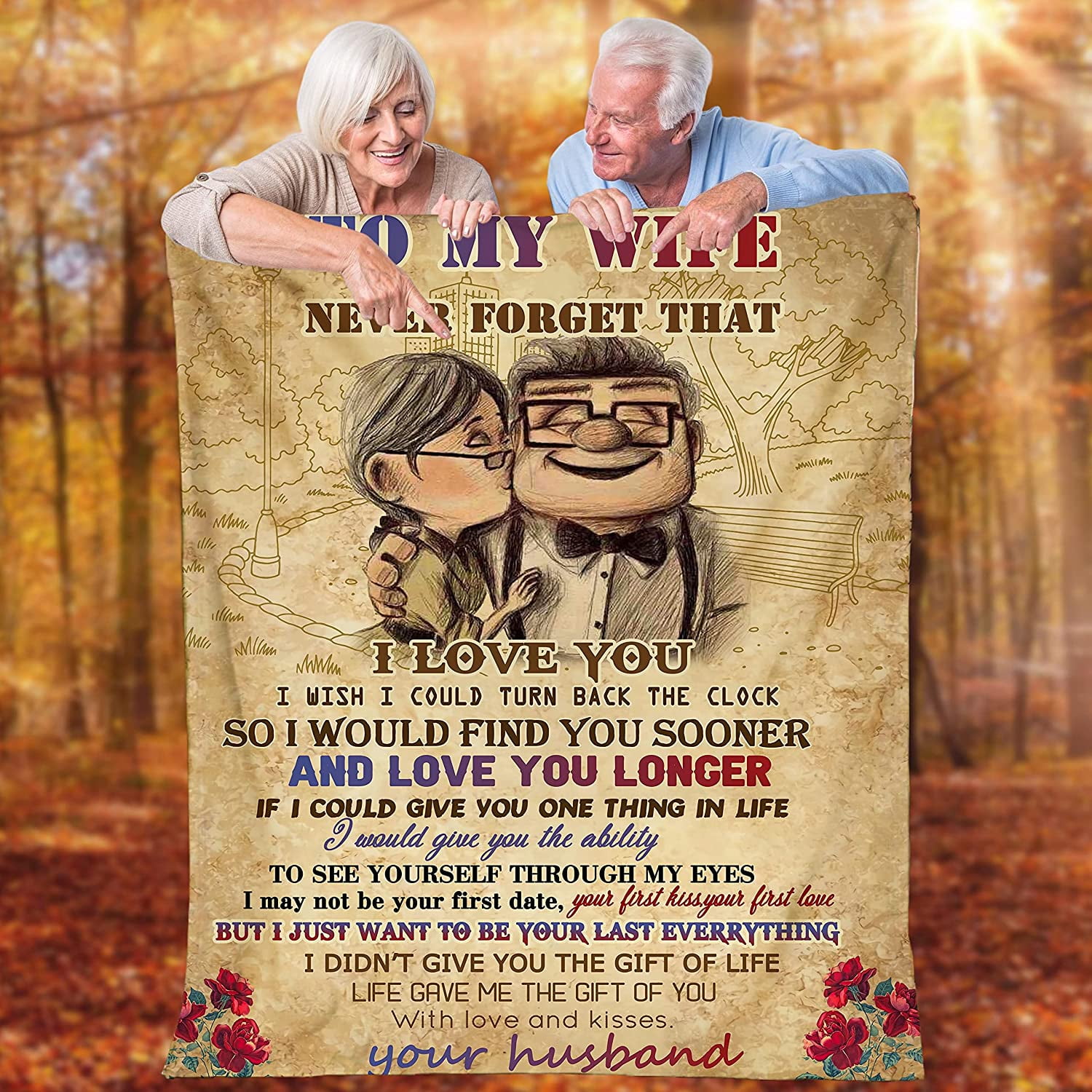 DAJU Throw Blanket Happy Birthday Gifts Blanket for Women Her Wife ...