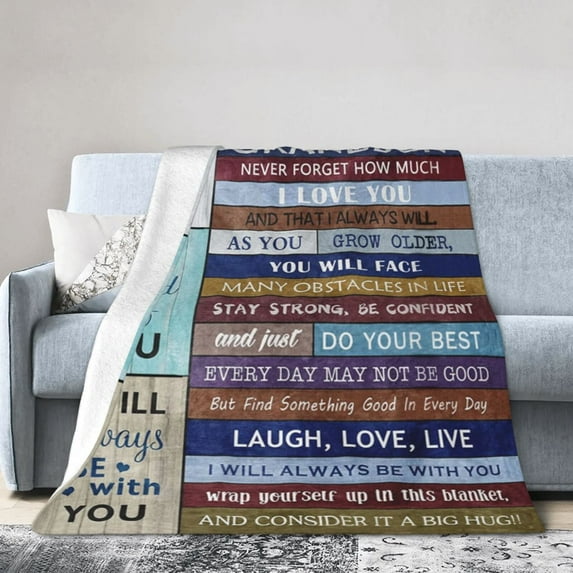 DAJU To My Godson Throw Blanket Soft Fuzzy Fleece Blanket For Couch Bed ...