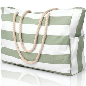 DAKIMOE Beach Bags For Women - Large Beach Tote Bags with Zipper ...