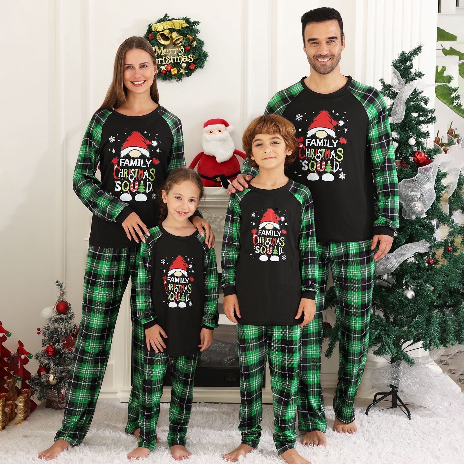 DAKIMOE Family Matching Christmas Pajamas Holiday Couple PJ Set Men and ...