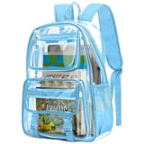 DAKIMOE Clear Backpack Heavy Duty Large Capacity PVC Transparent ...