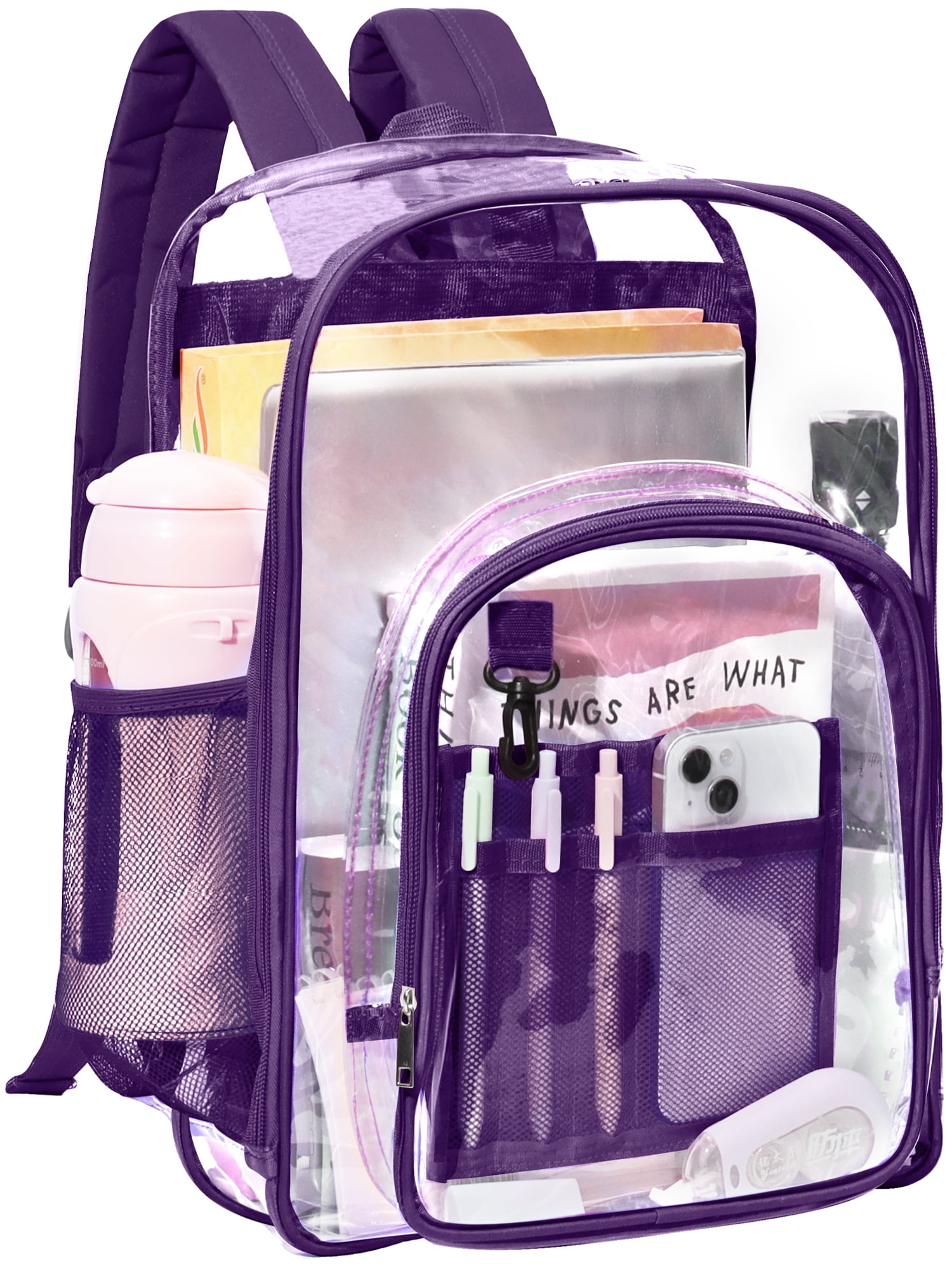 DAKIMOE Transparent PVC Backpack for Kids & Adults, Stadium Approved ...