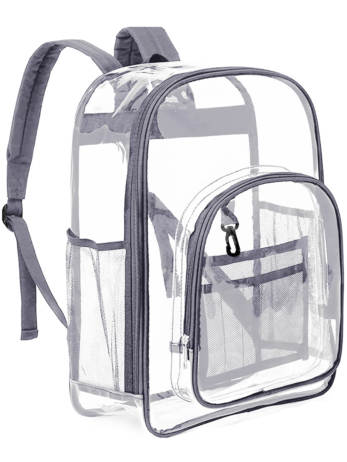 DAKIMOE Transparent PVC Backpack, Stadium Approved, Durable School ...