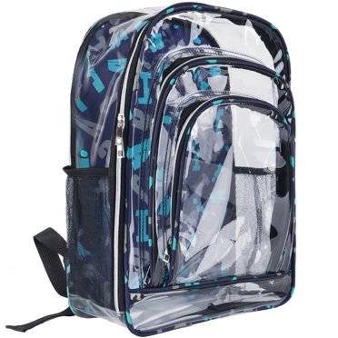 SANMADROLA Clear Backpack Heavy Duty, PVC See Through Book Bag for ...