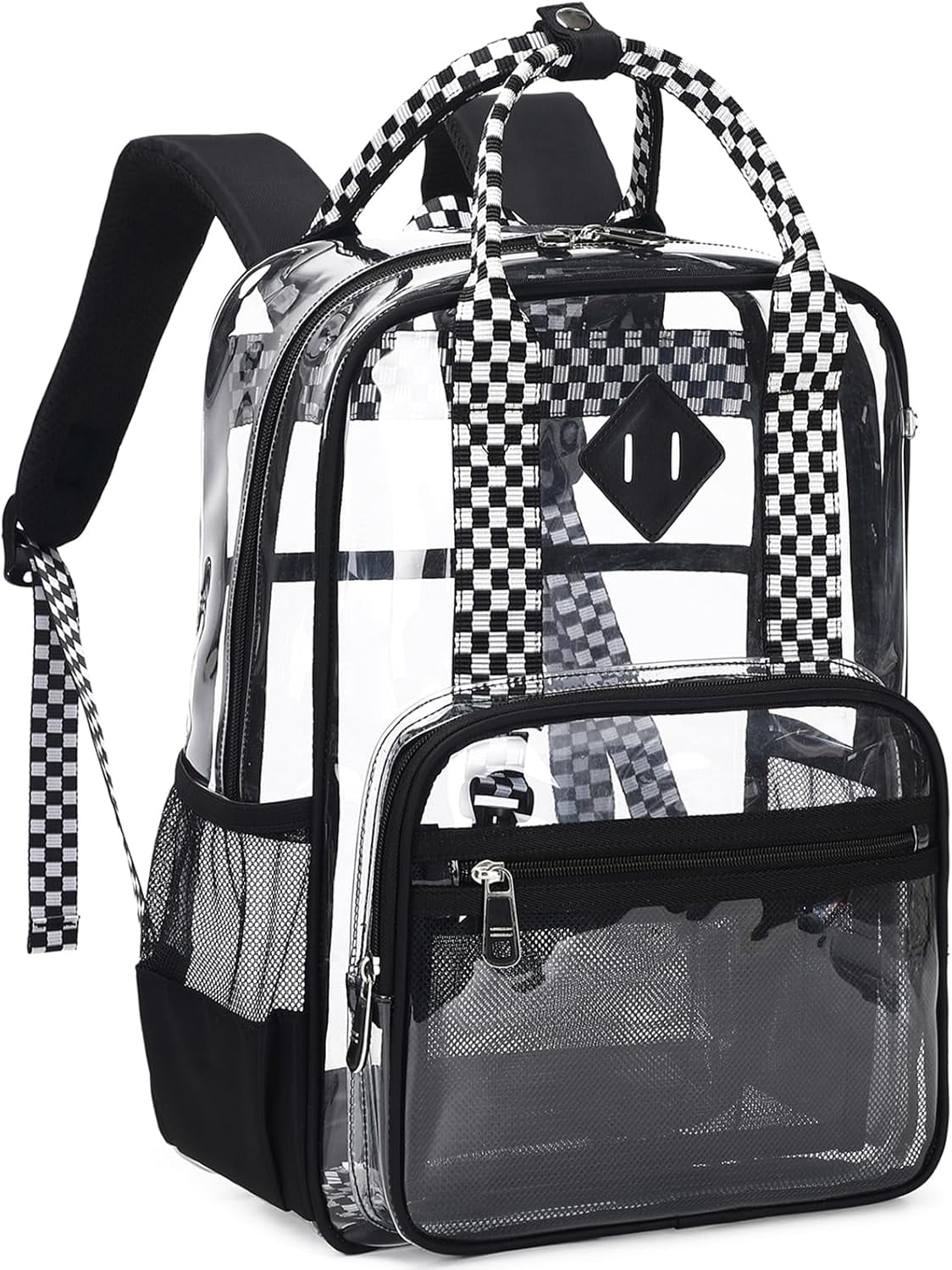 DAKIMOE Clear Backpacks for School Small Clear Book Bag Heavy Duty Pvc ...