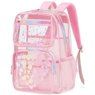 DAKIMOE Clear Backpack Heavy Duty Large Capacity PVC Transparent ...