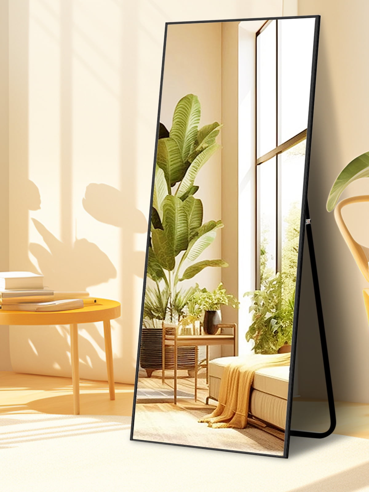 DAKIMOE Full Length Mirror with Stand Wall Mirror 63"x20" Full Body ...