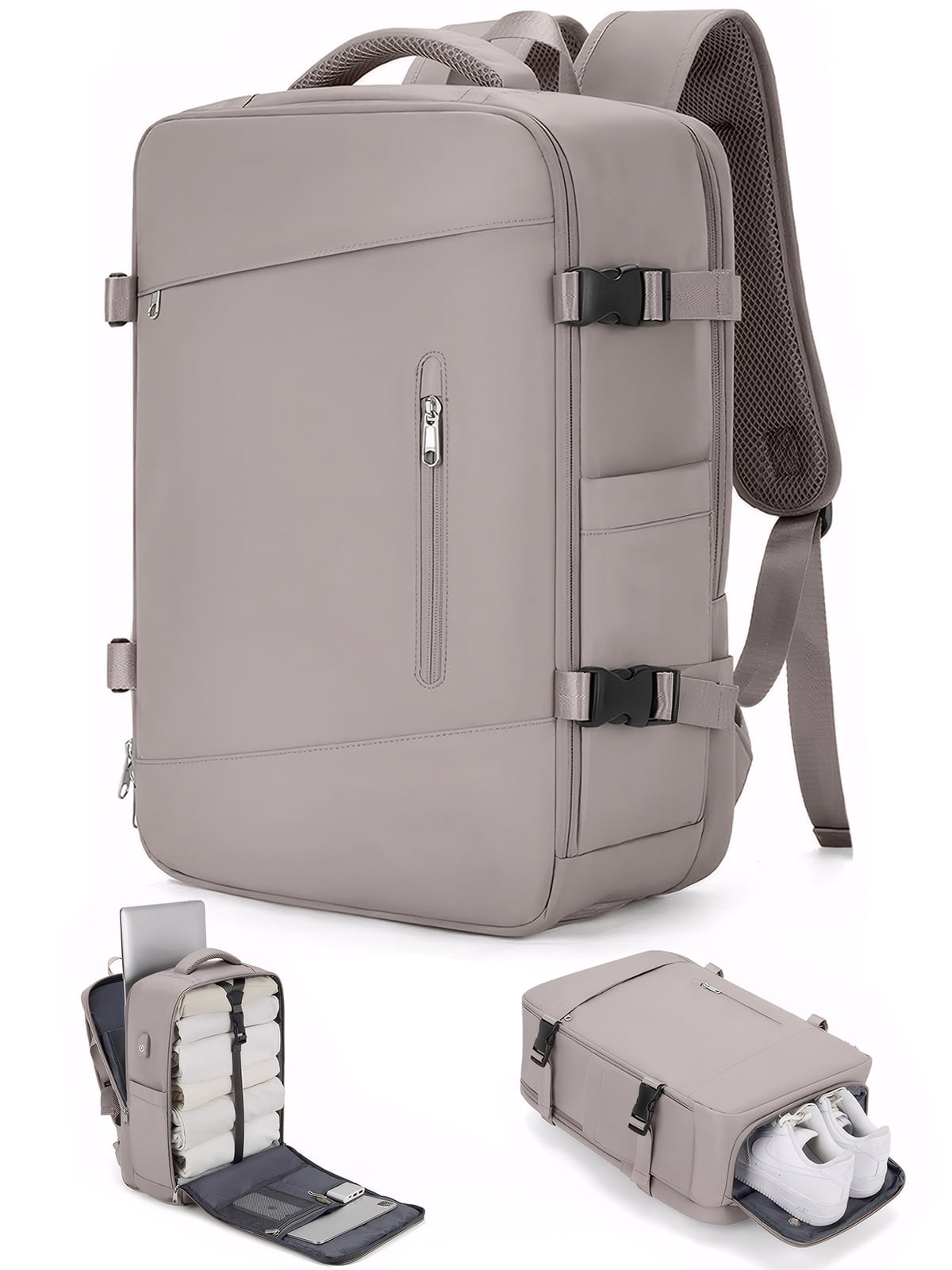 DAKIMOE Large Travel Backpack for Adults Carry on Laptop Backpack ...