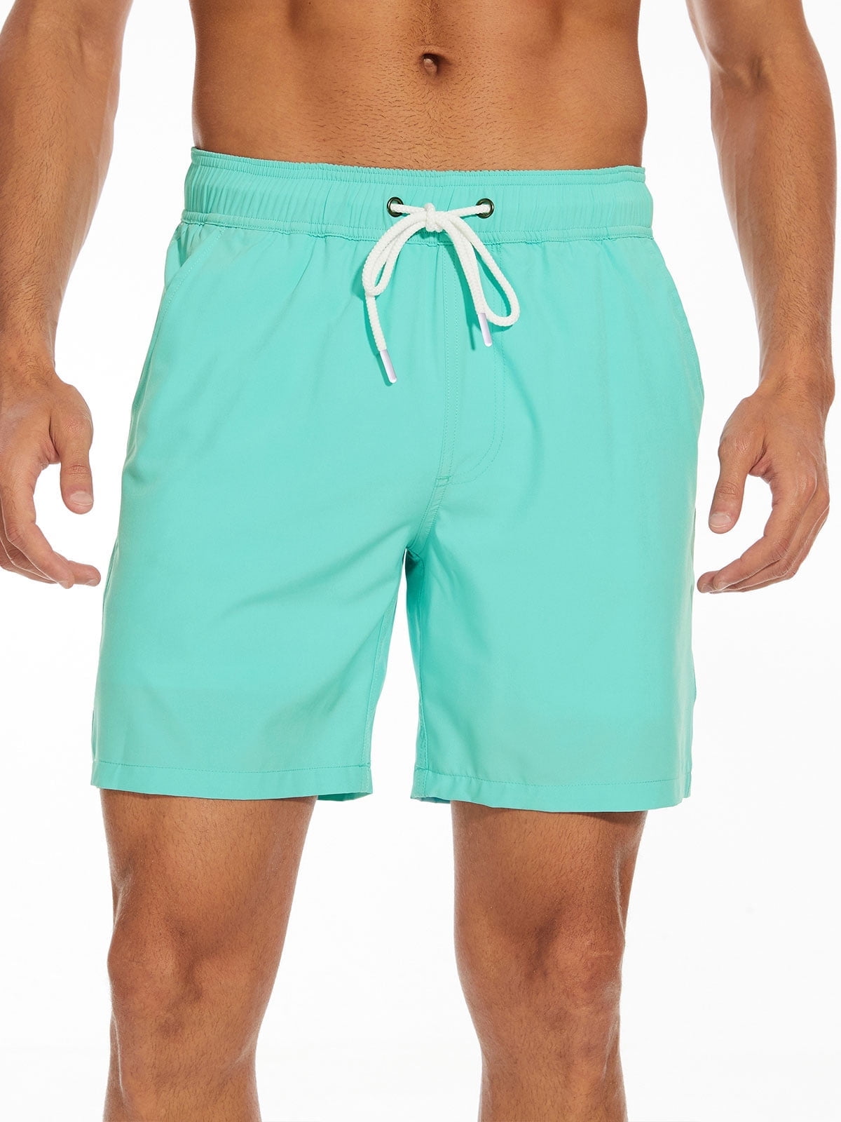 DAKIMOE Mens Swim Trunks with Compression Liner Quick Dry Sports Beach ...