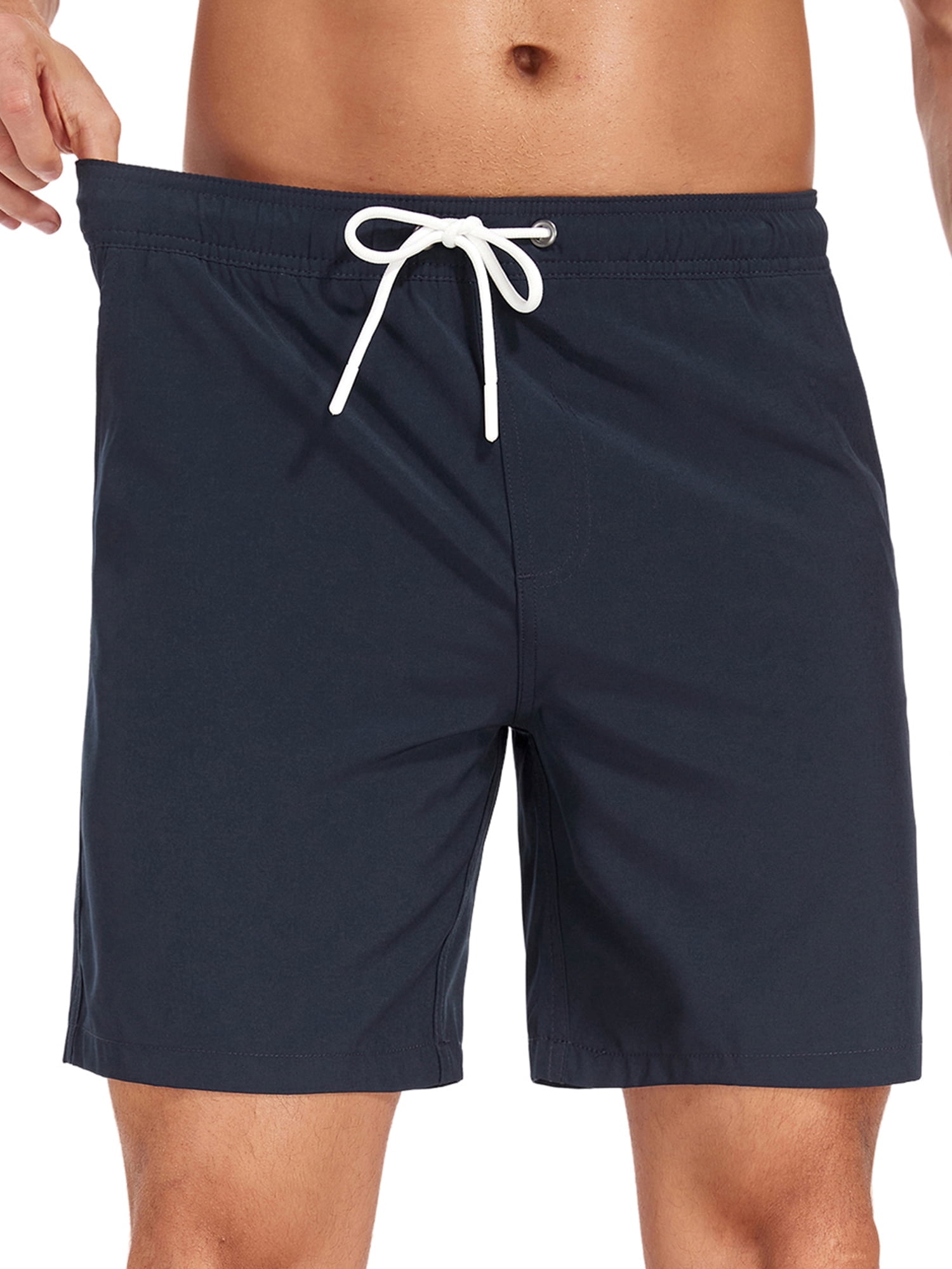 DAKIMOE Mens Swim Trunks with Compression Liner Quick Dry Sports Beach ...