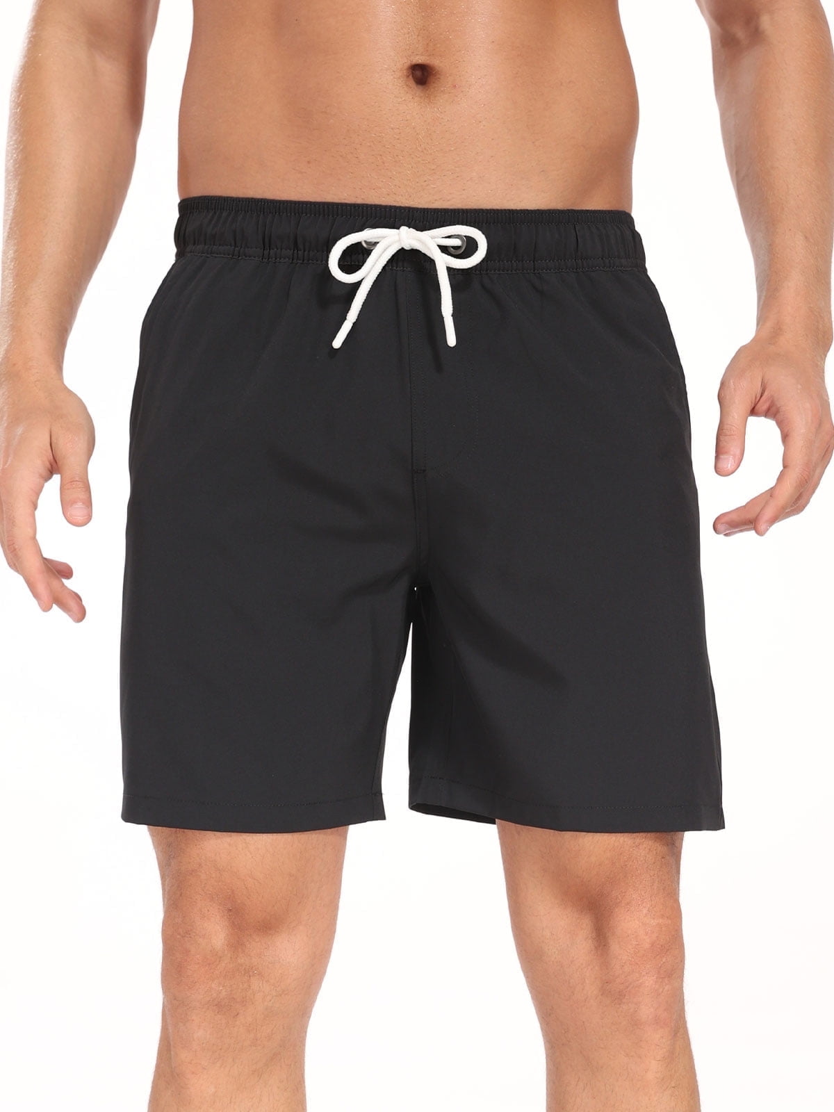 DAKIMOE Mens Swim Trunks with Compression Liner Quick Dry Sports Beach ...