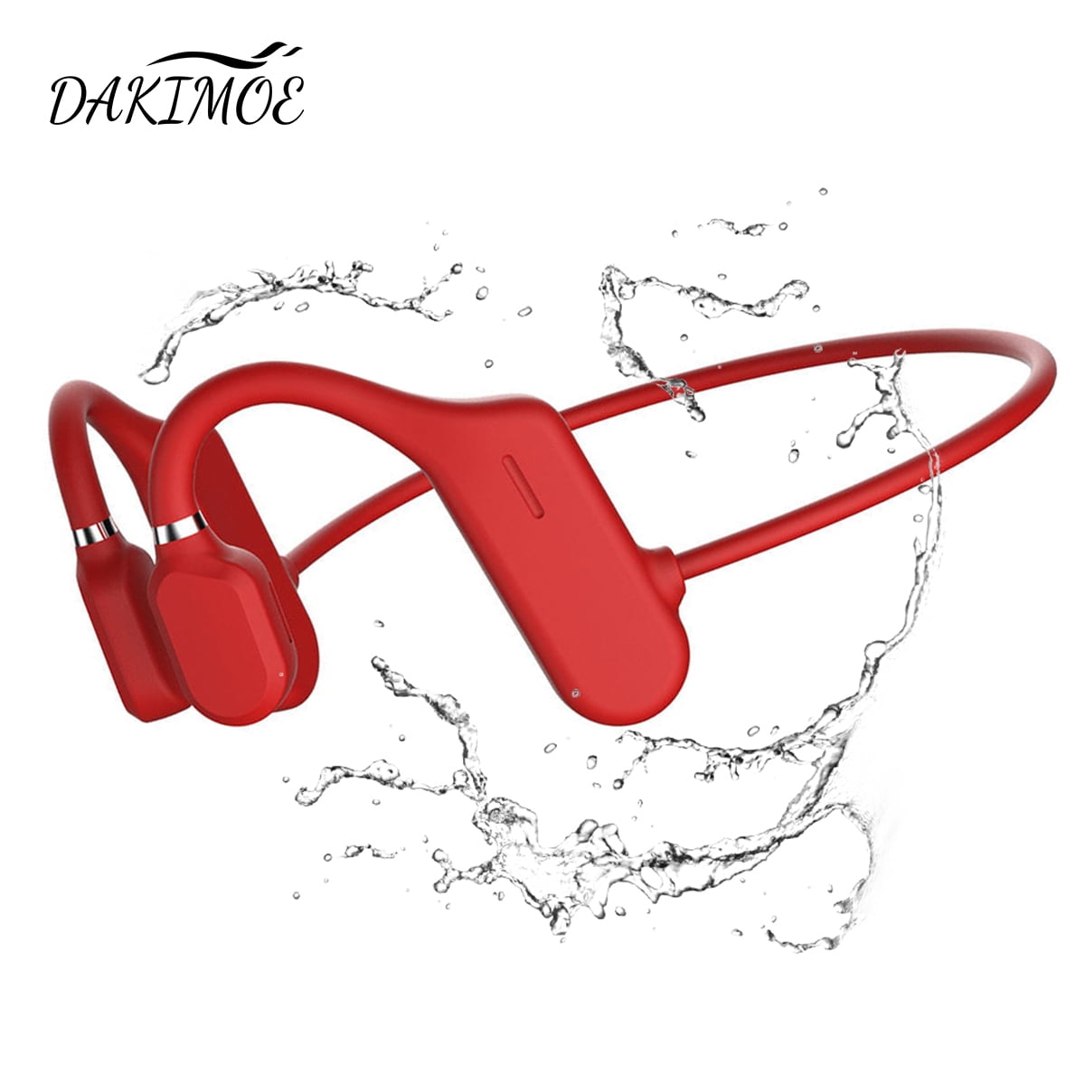 DAKIMOE Bone Conduction Headphones, Wireless Bluetooth, IPX5 Waterproof ...