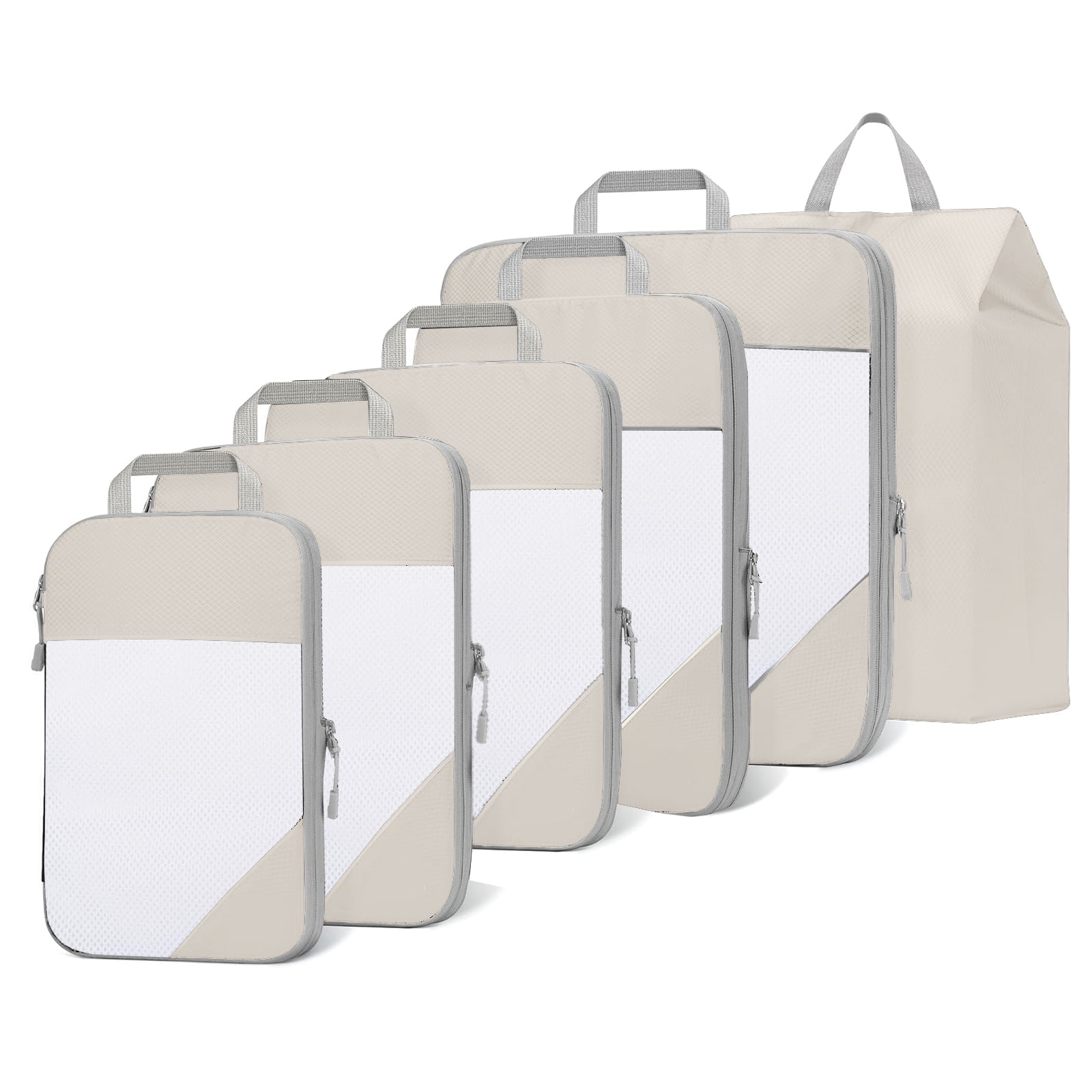 DAKIMOE Packing Cubes Travel Bags Set of 6 with Shoe Bag Travel ...