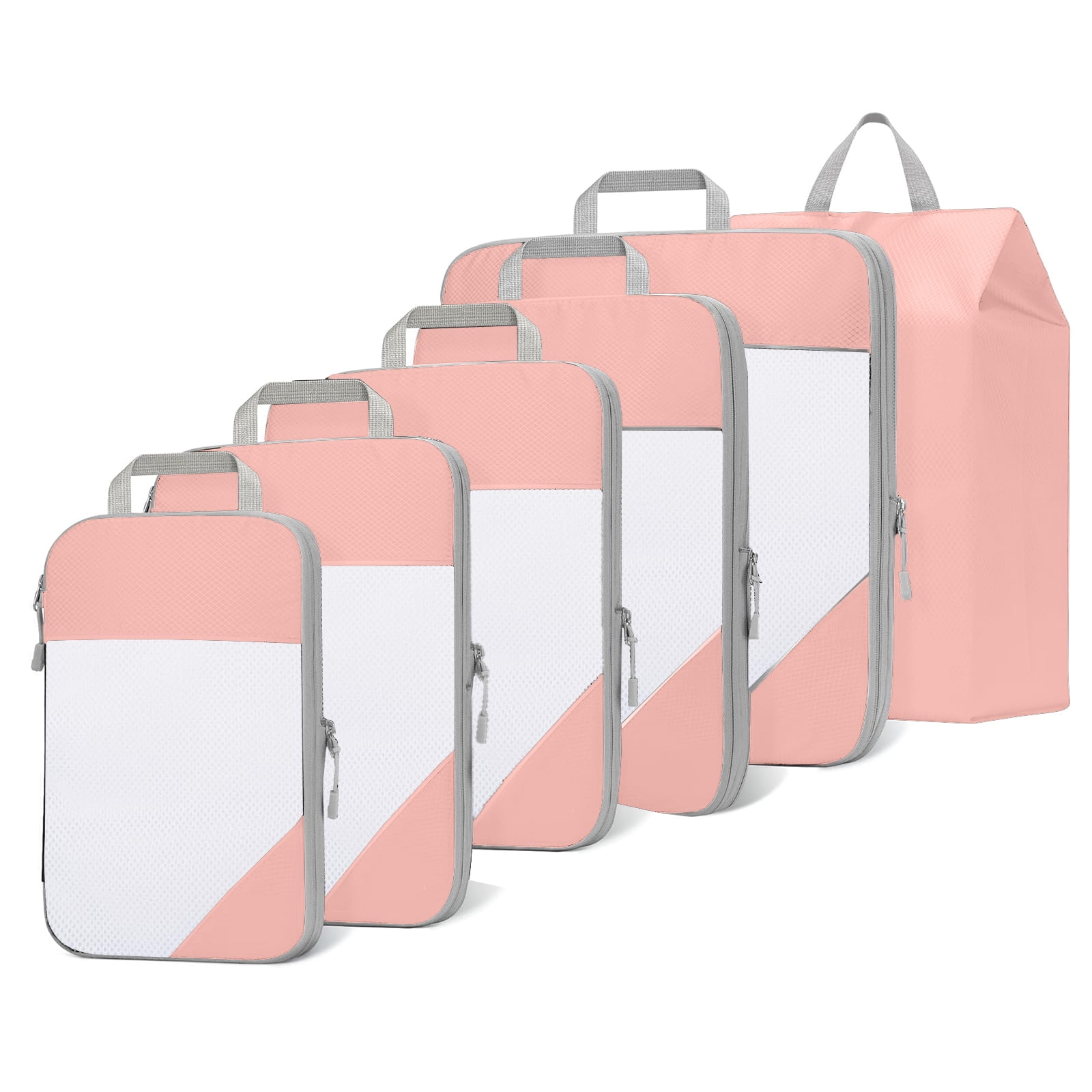 DAKIMOE Packing Cubes Travel Bags Set of 6 with Shoe Bag Travel ...