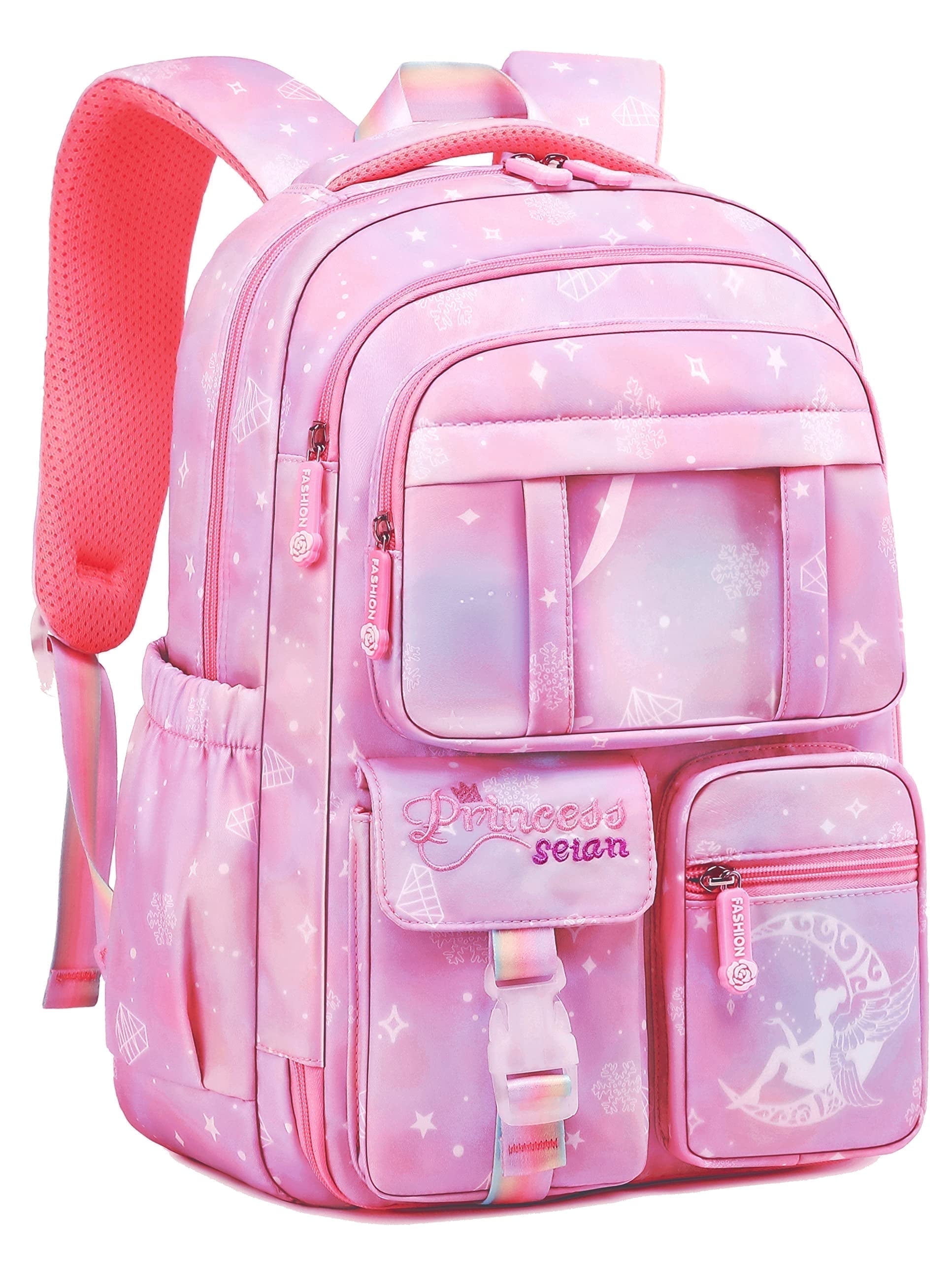 DAKIMOE School Backpack for Girls, Waterproof, Large Capacity, Multi ...