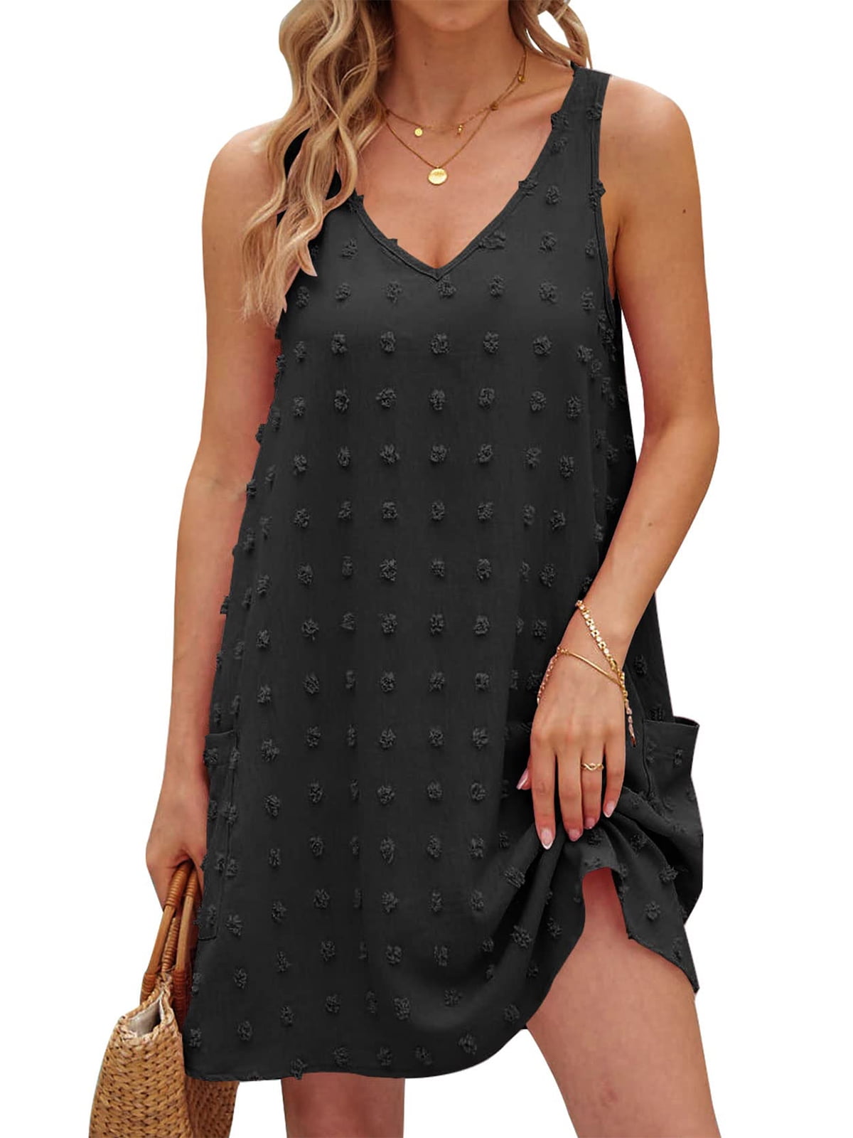 DAKIMOE Sundresses for Women Swimsuit Cover Up Summer Dresses Swim ...