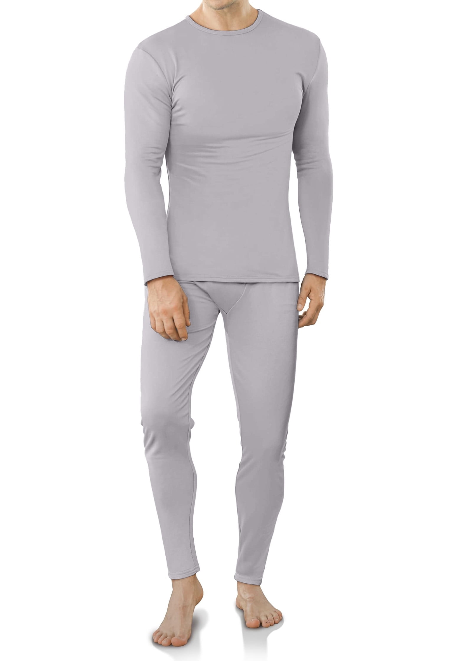 DAKIMOE Thermal Underwear for Men Long Johns with Fleece Lined, Base ...